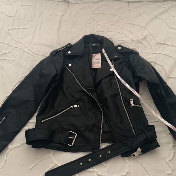 Missguided | Jackets & Coats | Missguided Boyfriend Biker Faux Leather Jacket Black | Poshmark